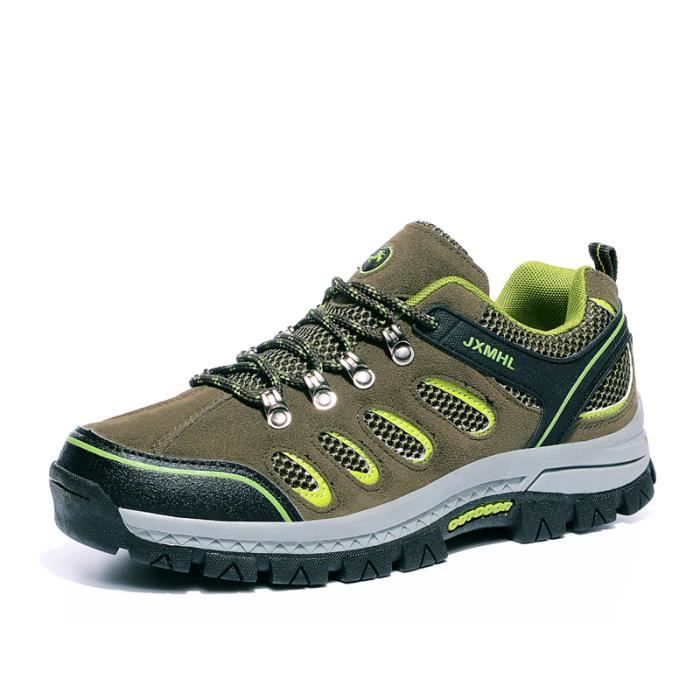 Chaussures de Randonnée Basses homme vert vert - Cdiscount Chaussures