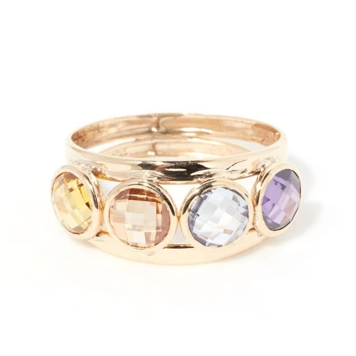 Bague Maden Colormix "Or Jaune 375/1000 Or jaune - Achat / Vente bague ...