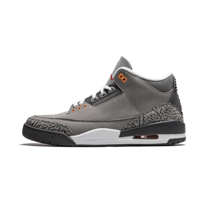S Jor.dans 3 Retro Cool Grey (2021) pour et Blance - Cdiscount Chaussures
