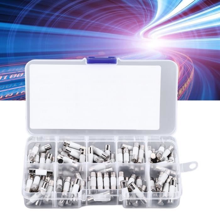 Mxzzand Fusible à tube Kit d'assortiment de fusibles de tubes en ...