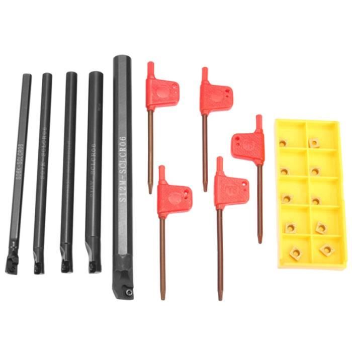 1 jeu d'outils de tournage de tour en acier Durable Prime CCMT0602 insérer des clés pour le ...