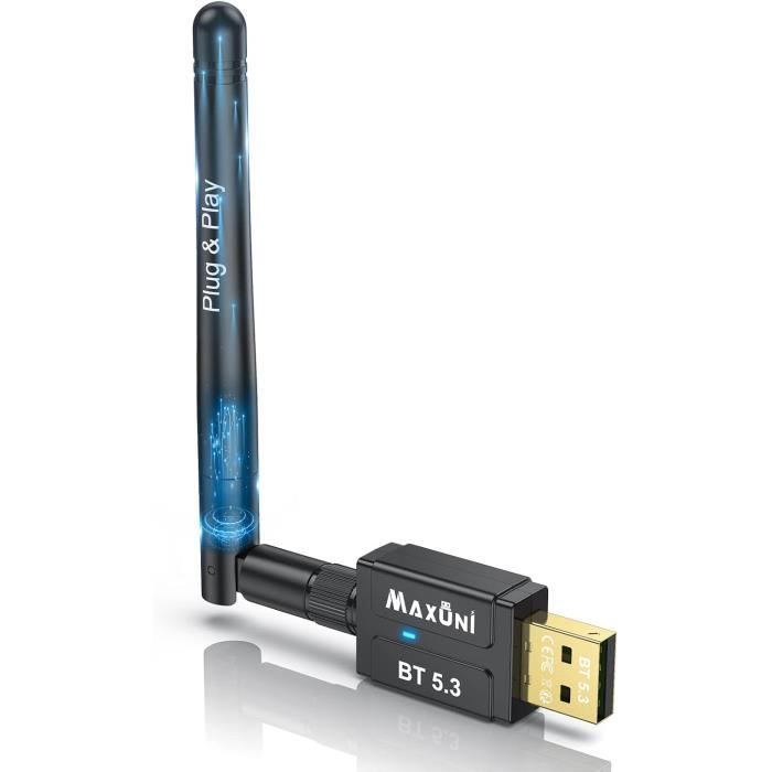 Clé Bluetooth 5.3 Pour Pc Laptop, Adaptateur Dongle Bluetooth Supporte ...