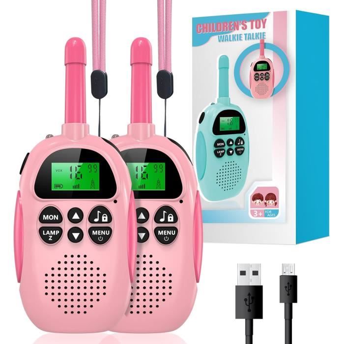Ushining Talkies Walkies Enfants, VOX Talkie Walkie Rechargeable Enfant ...