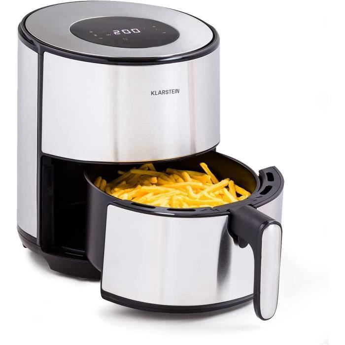 Klarstein Friteuse Sans Huile, Friteuse Compacte à Air Chaud 1500W à ...