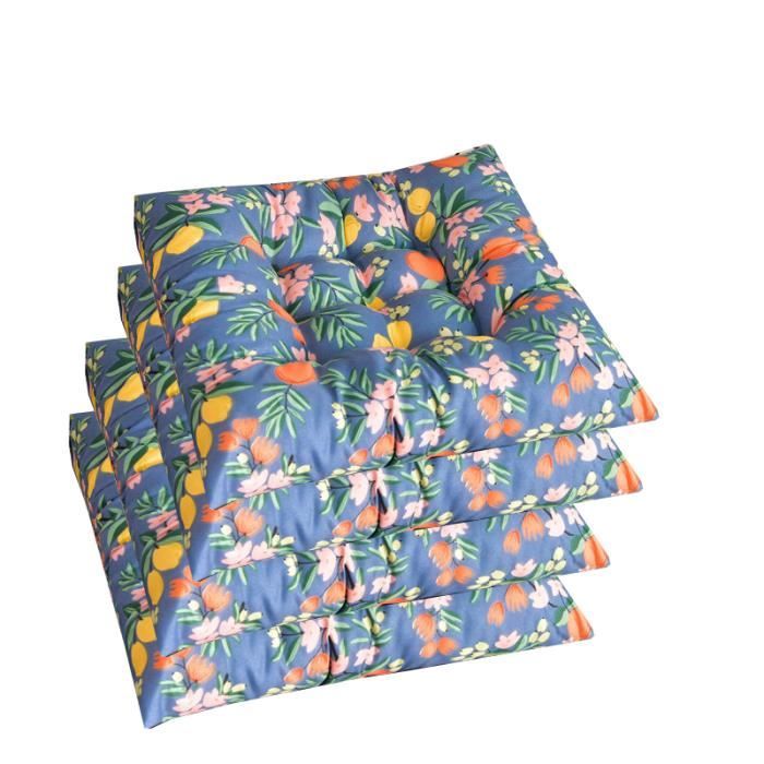Ensemble de 4 coussins de chaise, coussins imprimés coussins de chaise ...