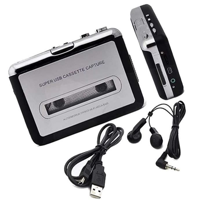 Mini enregistreur de cassette USB portable lecteur de cassette MP3 ...