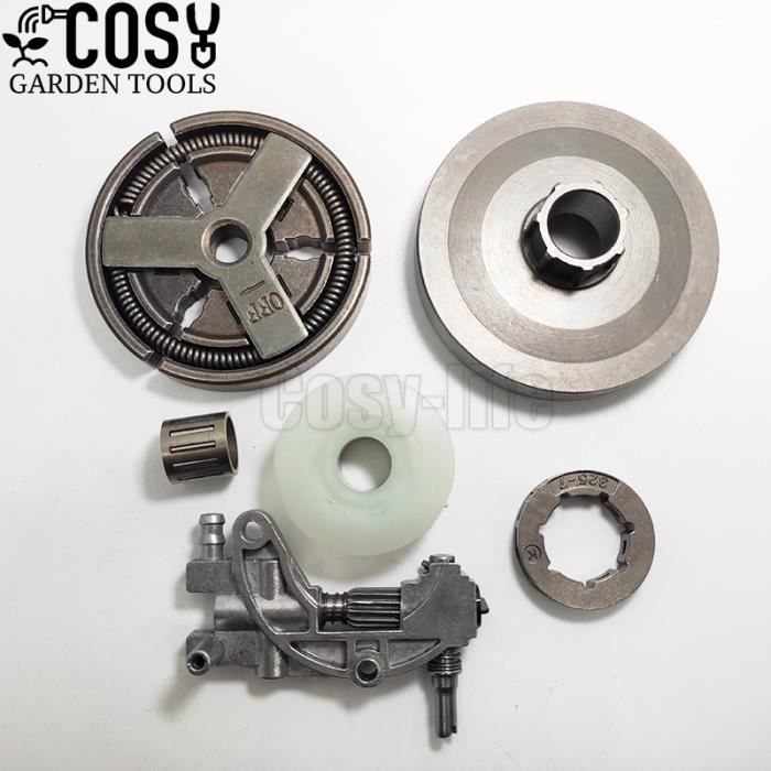 SCIE - LAME DE SCIE,--Kit de pignon'embrayage, jante pompe à huile ...