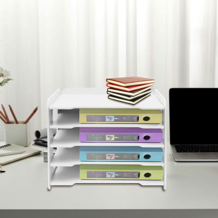 Rack de Rangement de Fichiers de 5 Étages - Rack d'Organisation de ...