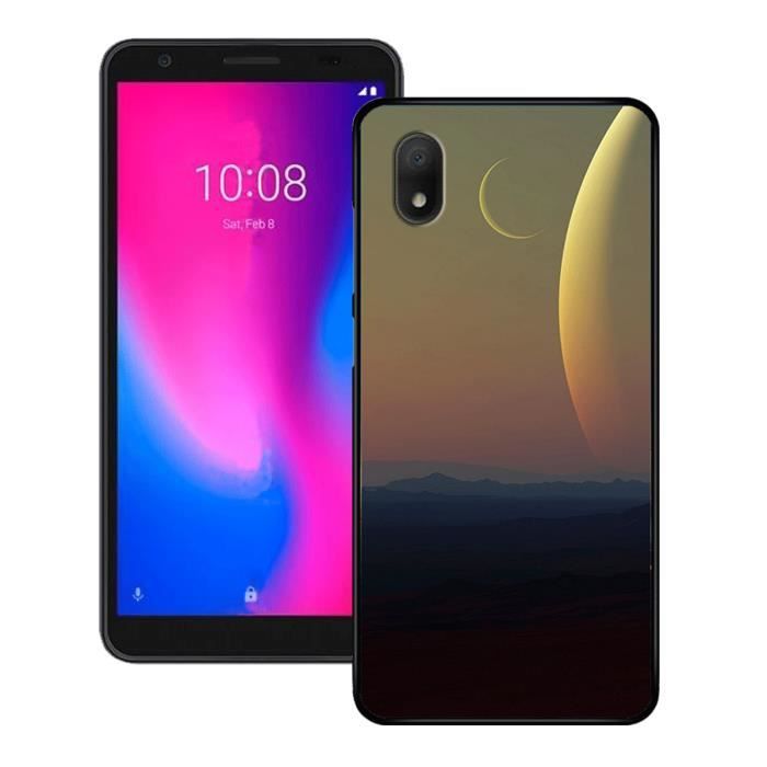 FZ Coque pour Alcatel 1B 2020 (5,5") + Verre trempé, Silicone Cover TPU ...