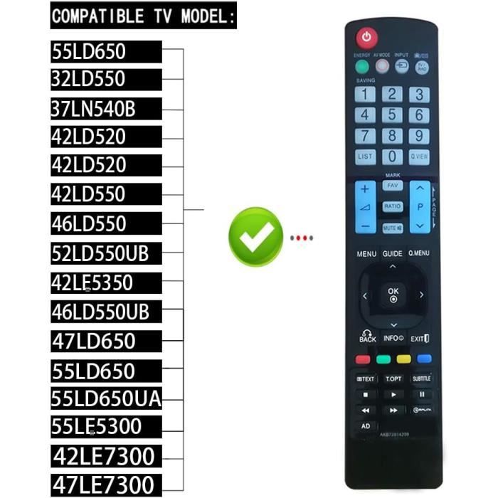 Télécommande Lg Akb72914209 Pour Télécommande Lg Smart Tv Akb72914209 ...