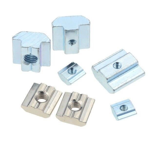 ECROU,30 series M3-10pcs--Écrous carrés à marteau coulissant en T Écrou ...