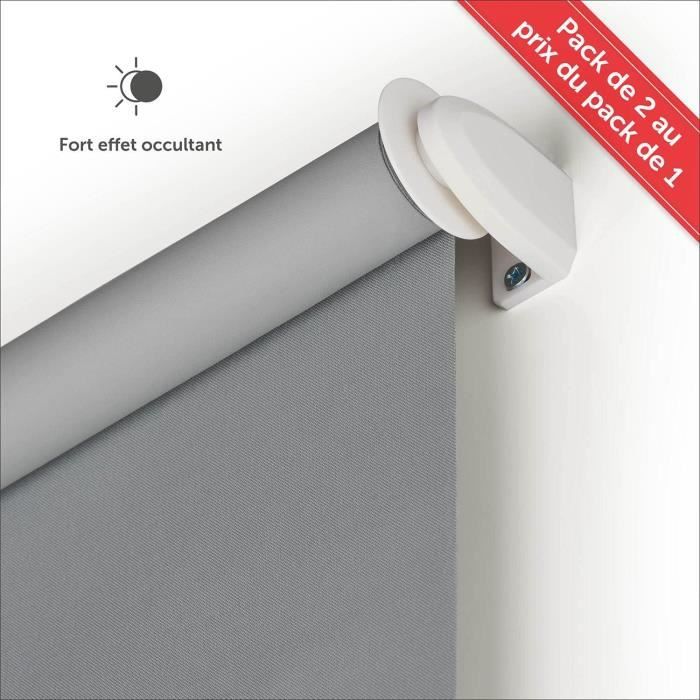 Store Occultant Sans Percage 90 X 155Cm (X2) - Store Enrouleur ...