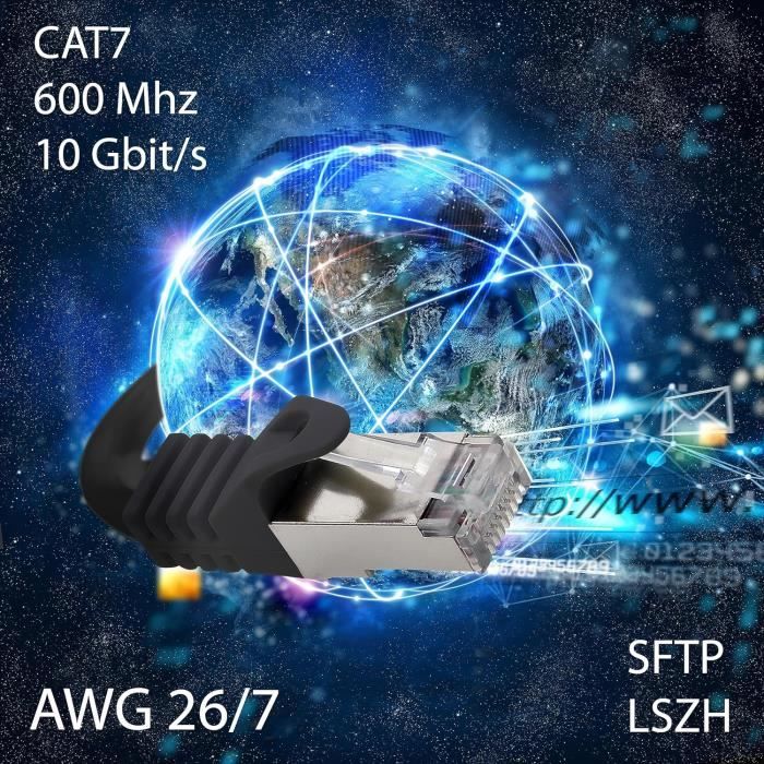 Câble réseau LAN Ethernet Lan Jumper s-ftp Lszh Pimf 10Gb S Rj45 Cat6A ...