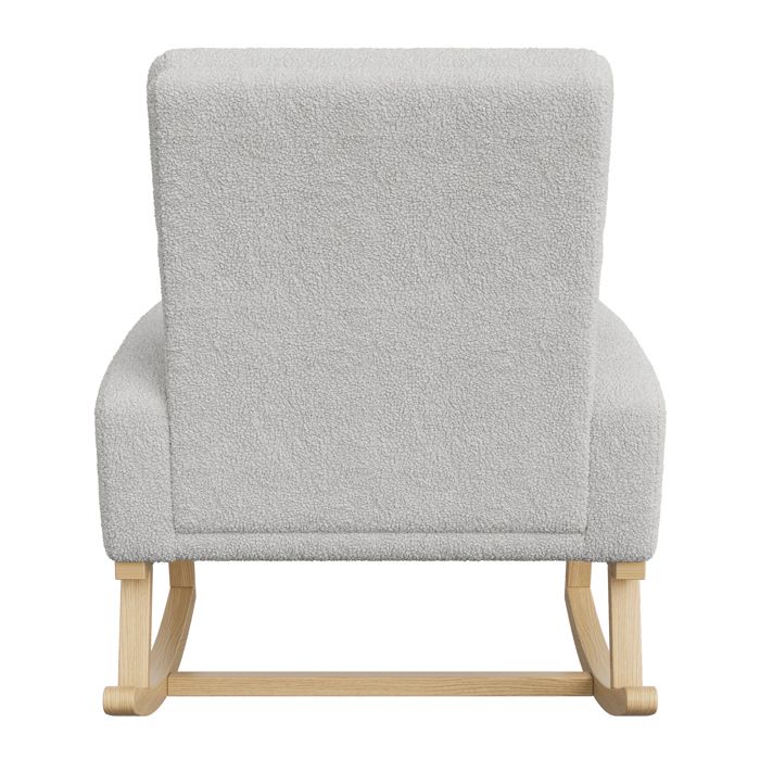 Fauteuil Relaxation, Rocking Chair avec Rangement de Poche, Pieds en ...