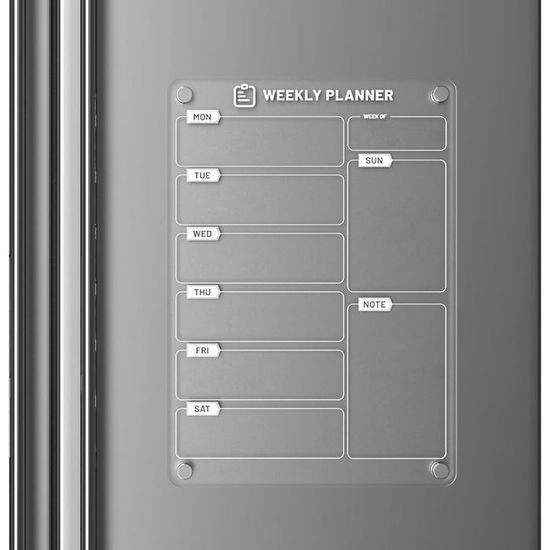 Tableau Magnetique Frigo 30 x 20 cm Planning Semaine Effaçable ...