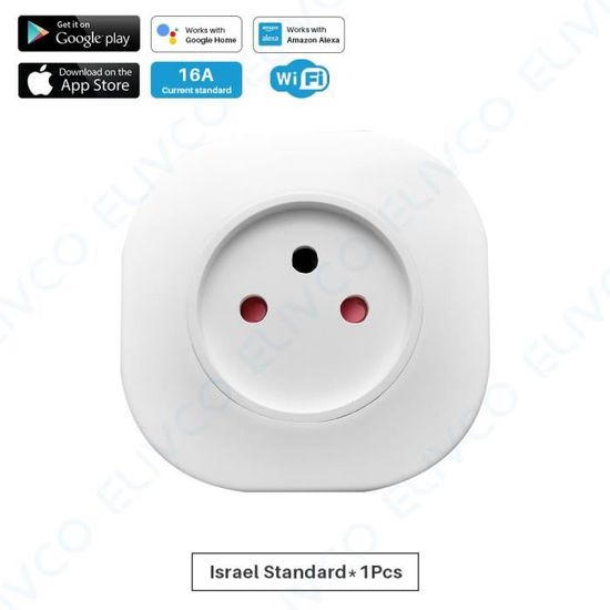 Israël - 2 sockets 2USB - prise intelligente WiFi, 16a, pour maison ...