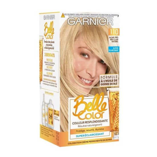 Garnier - Belle Color - Coloration permanente Blond - 110 Blond très ...