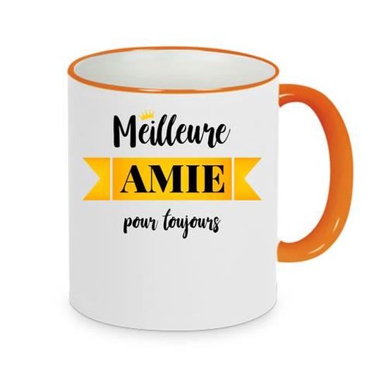 Mug - Céramique - Orange LMK MEILLEURE AMIE POUR TOUJOURS - Cdiscount Maison