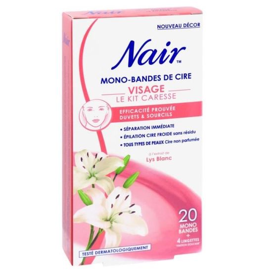 NAIR - Kit Bandes De Cire Froides Visage 20 Bandes - Lot De 3 ...