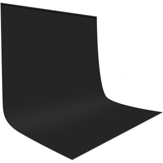 UTEBIT Fond Noir 1,5x2M Fond Studio Photo Professionnel Noir Mat Toile ...