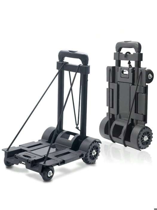 Chariot de courses pliable léger, mini chariot à bagages, adapté au ...