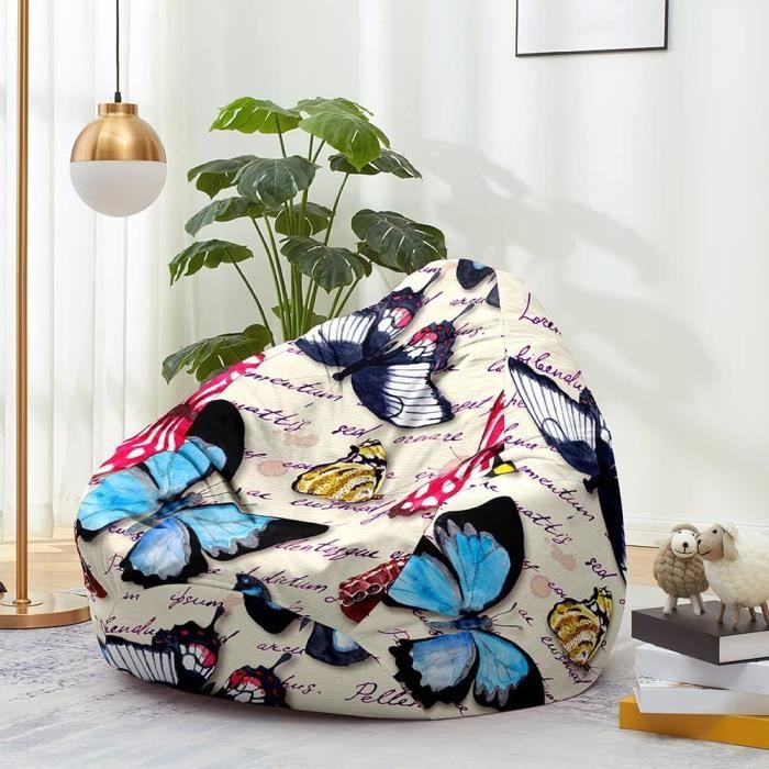 Pouf Poire Sans Remplissage, Pouf Pour Enfant Ado Adulte, 3D Papillon ...