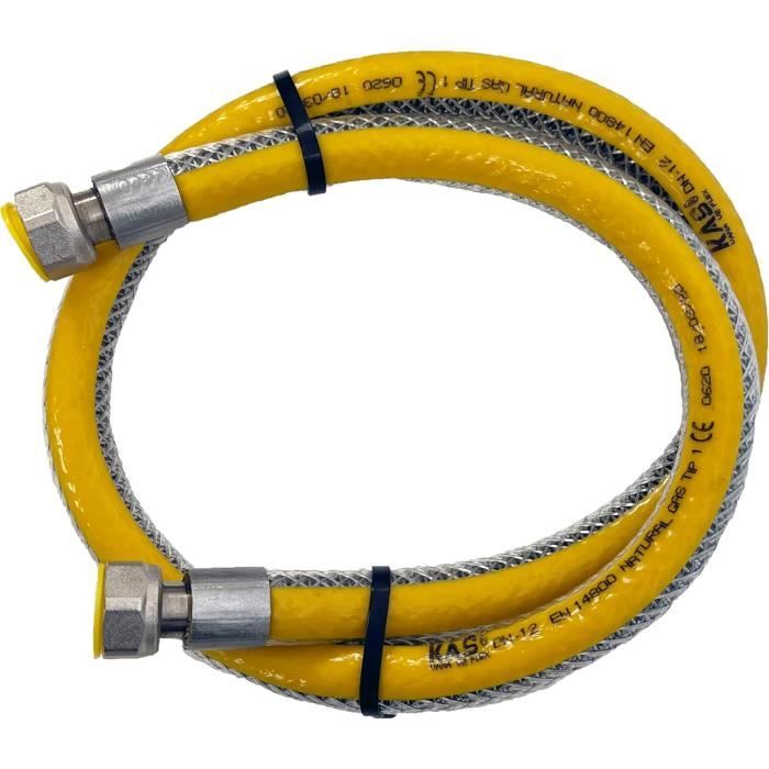 Flexible.H-H Tuyau Flexible À Gaz Une-En14800, 1-2" Femelle 1 Mètre[Y1502] - Cdiscount Bricolage