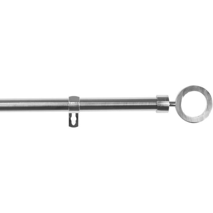 Barre simple forge universelle extensible en acier Argenté 120-210 cm ...