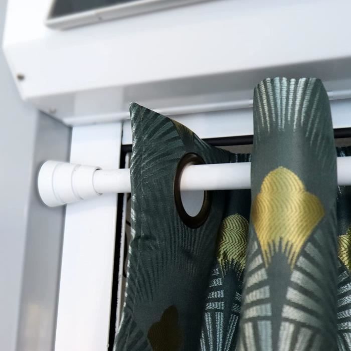 Tringle à rideau fixation par pression extensible sans perçage sans ...