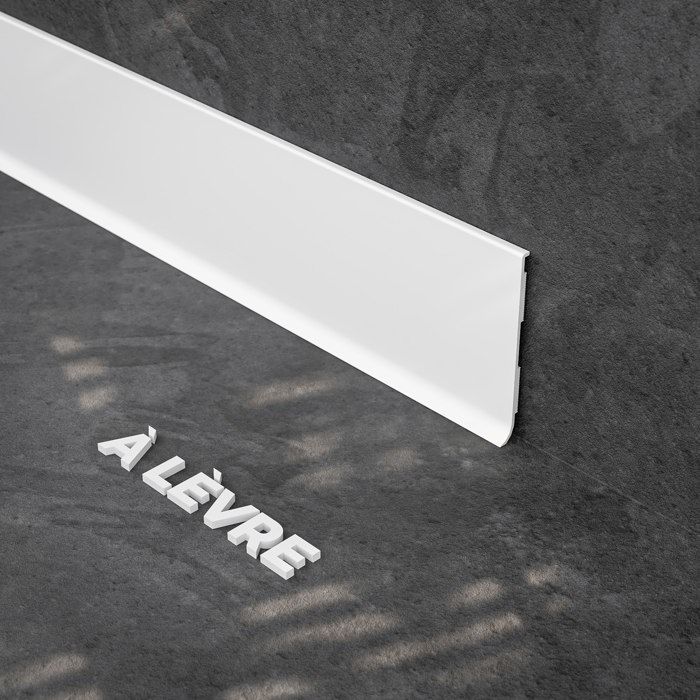 Plinthe à Lèvre PVC - Blanc - 1 m, Lot de 5 - Cdiscount Bricolage