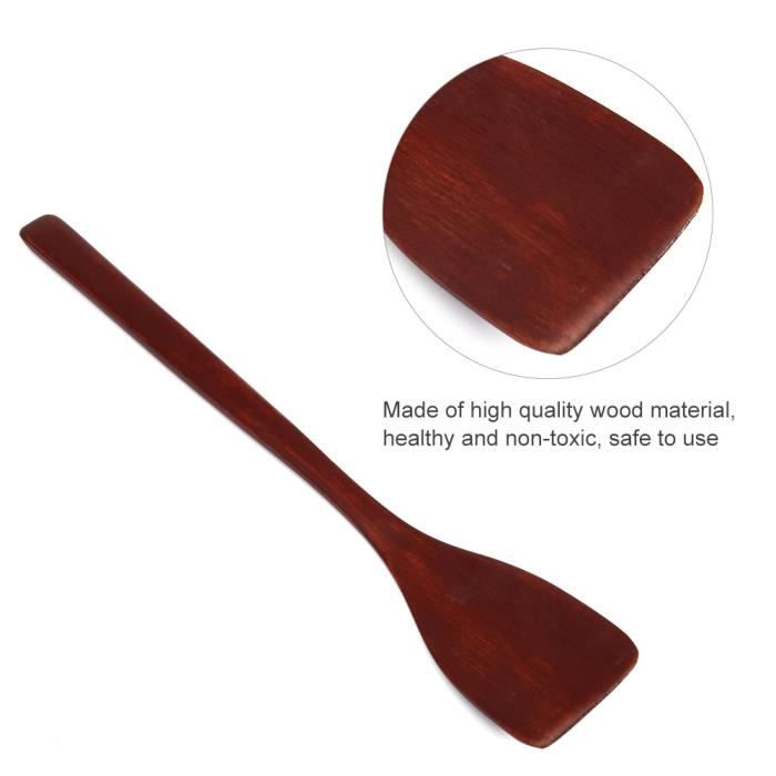 Spatule en bois antiadhésive Turner Fried Pelle Cuisson Ustensiles de ...