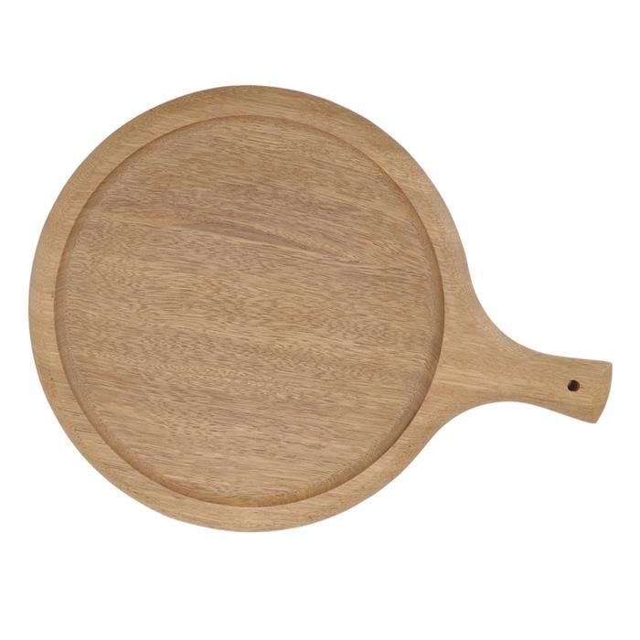 Cikonielf planche à pizza ronde Plateau à pizza en bois plateau de ...