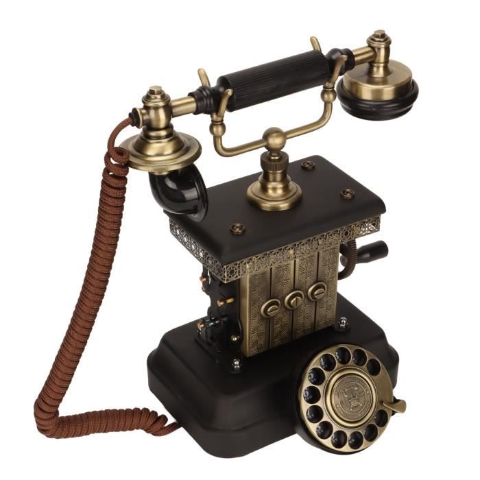 Fdit téléphone fixe vintage Téléphone filaire antique composition ...