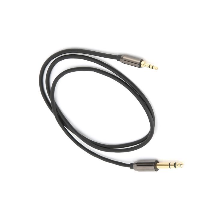 GOTOTOP câble audio en cuivre sans oxygène de 3 Câble audio 3,5 mm à 6 ...