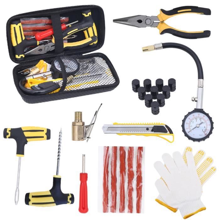 Kit de réparation de pneus - OUTIL REPARATION PNEU - 10 pièces ...