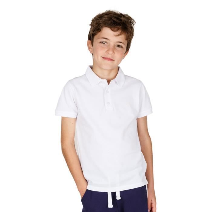 Polo enfant Charanga Colanco - blanc - 4/5 ans Blanc - Cdiscount Prêt-à ...