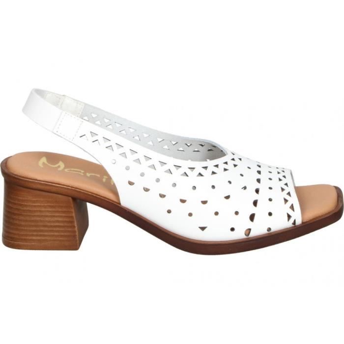 SANDALIAS MARILA ELVIA SEÑORA BLANCO Blanc - Cdiscount Chaussures