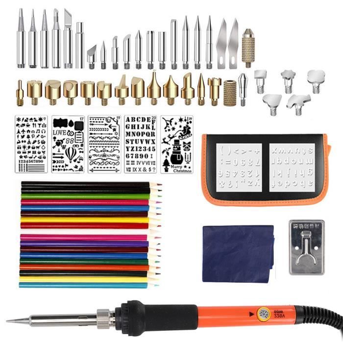 Omabeta Set de pyrogravure Kit de Pyrogravure Fer à Souder Électrique ...