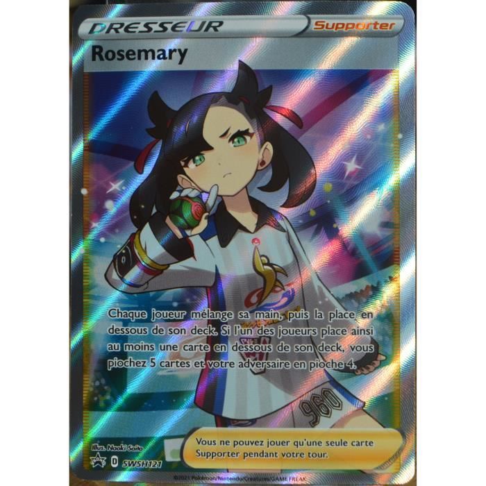 Carte Pokémon Rosemary SWSH121 Promo NEUF FR - Cdiscount Jeux - Jouets