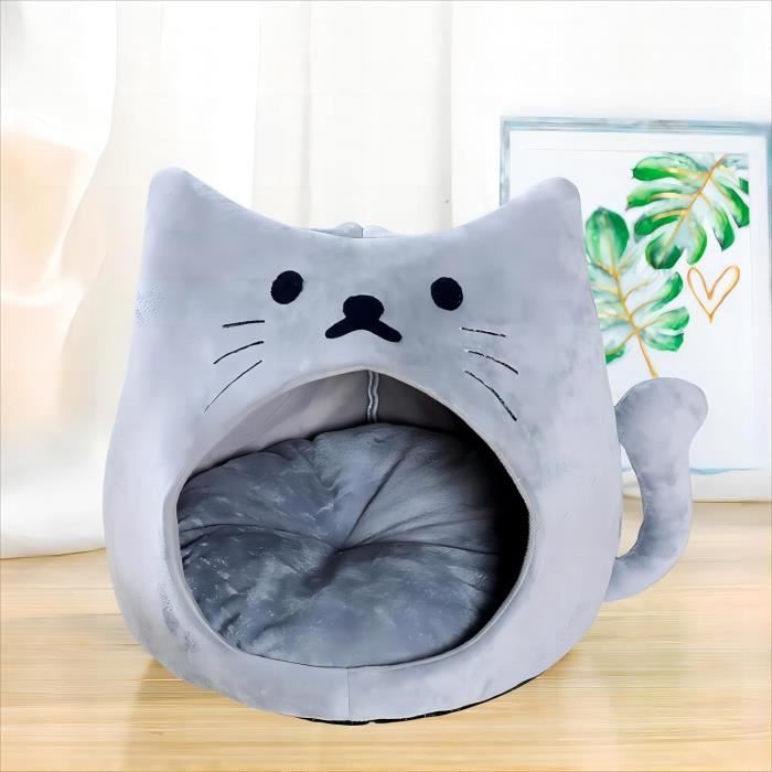Lit pour Chat, Lit De Grotte pour Animaux De Compagnie, Lit pour Animal ...