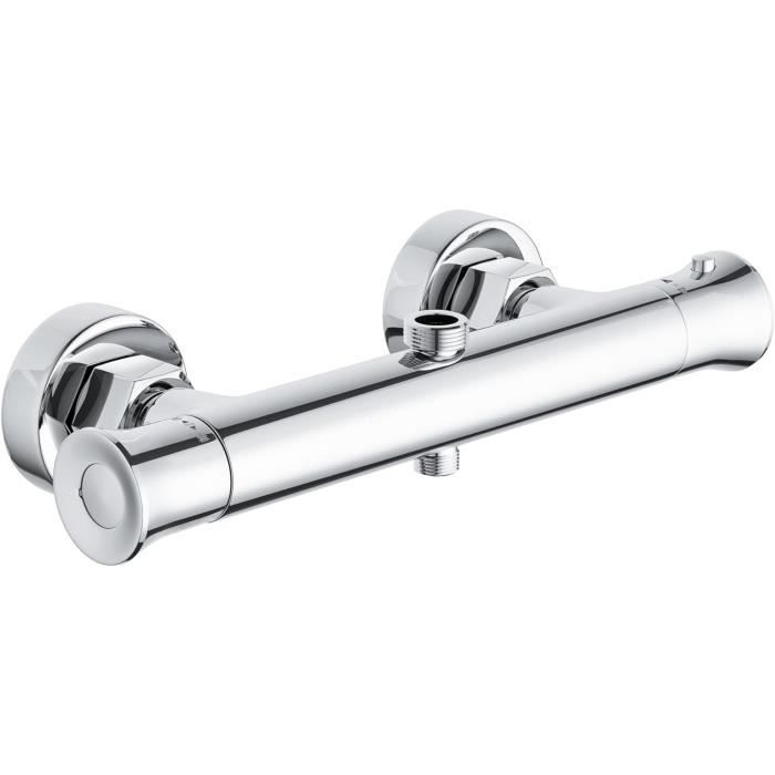 PURAGEIR Mitigeur Douche thermostatique 2 Sorties,Barre de douche avec valve thermostatique ...