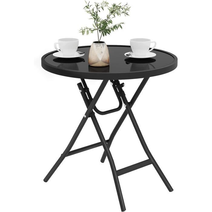 ESituro Table de Jardin Pliante, Table Basse Table de Balcon, Table ...