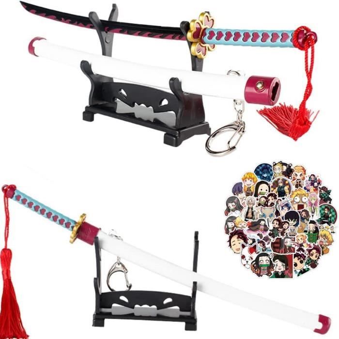 ZNLVZSH Demon Slayer Sword, 11" Mini Toy Samurai Keychain, Anime ...