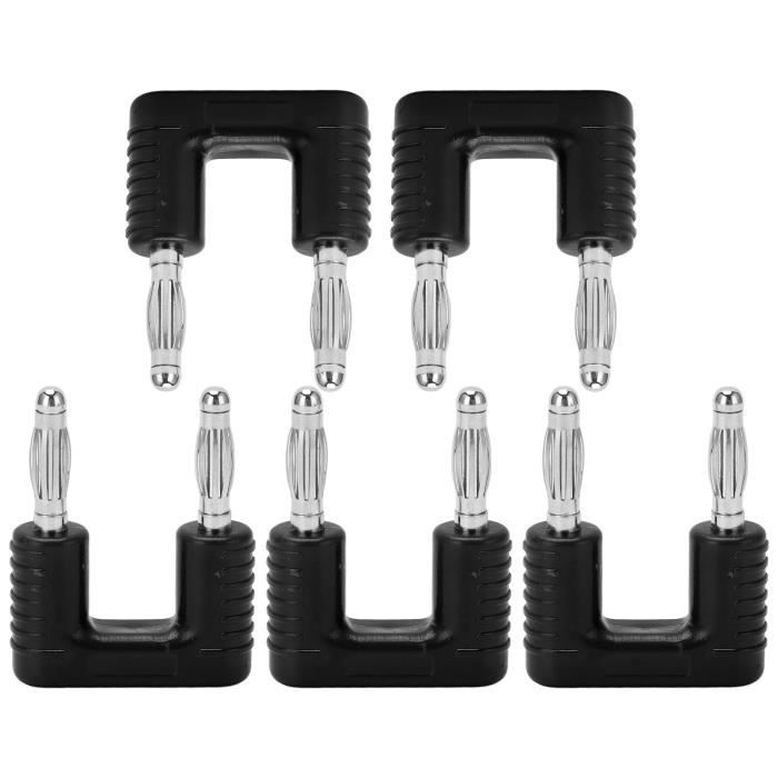 Tbest connecteur double fiche banane 5Pcs J.20004 Banane Double ...