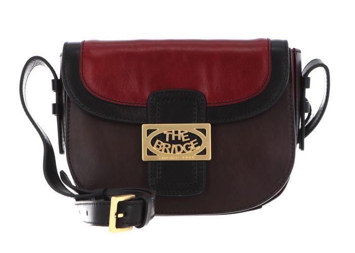 THE BRIDGE Sac à épaule bandoulière noir violet pour femme - Lavina ...