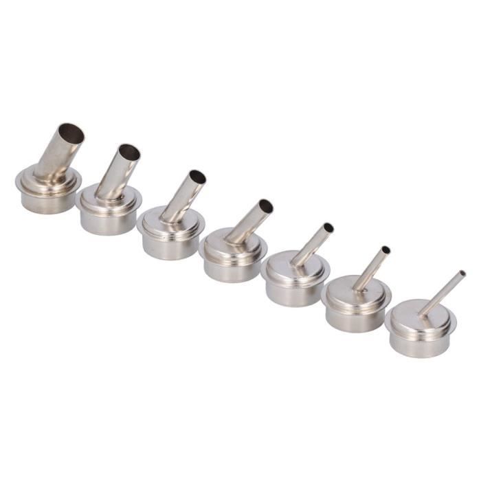 TMISHION buse de pistolet à air chaud oblique Kit de buse de pistolet à air chaud 7 pièces ...