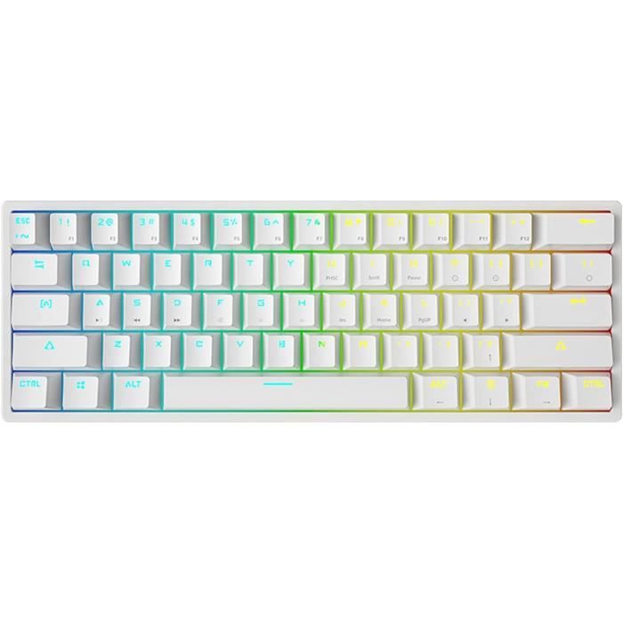 60% Mini Gaming Mechanical Clavier, 61Key Key Switch Switch Wired ...
