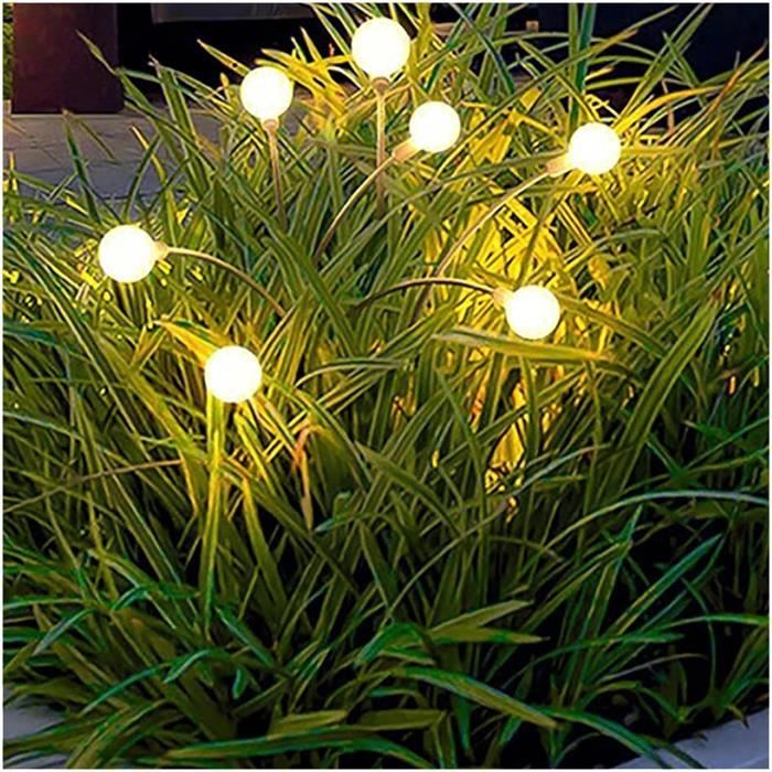 Lampe Solaire Effet Luciole, 4 Packs De 6 8 10 Led Lampe Solaire Effet Luciole À Énergie Solaire ...