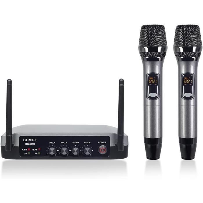 Système De Microphone Sans Fil Ufh Avec Entrée Bluetooth, Contrôle Du ...