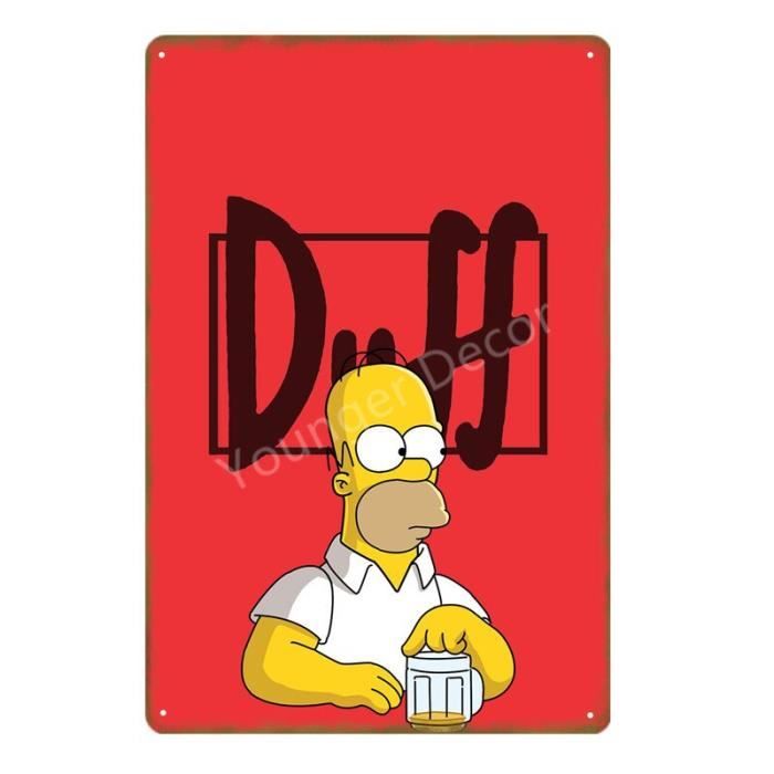 Affiche en métal pour Duff Beer,signes en métal pour alcool,Plaque ...